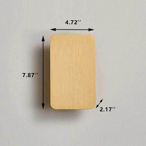 Nordic Minimalist Aluminum Rectangular Flat Panel LED Wall Sconce Lamp ...