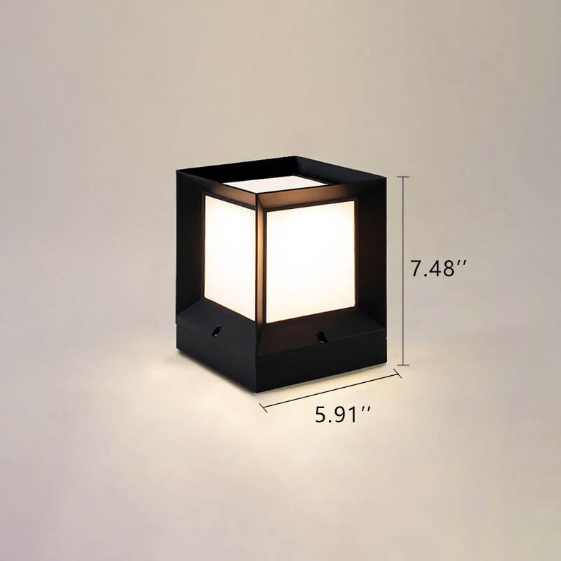 Simple Square LED Solar Outdoor Waterproof Lawn Fence Lamp – BulbSquare