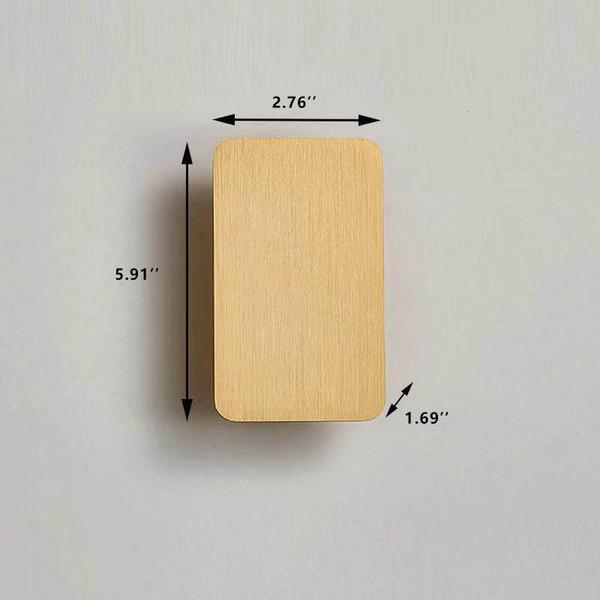 Nordic Minimalist Aluminum Rectangular Flat Panel LED Wall Sconce Lamp ...