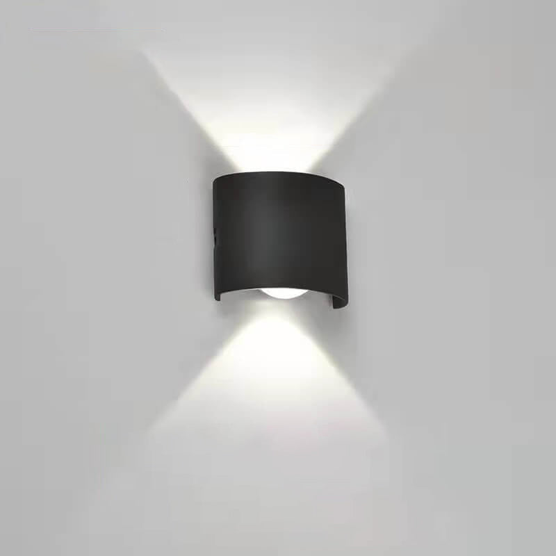 Modern Outdoor Arc Up and Down Spotlight LED Outdoor Waterproof Wall S ...