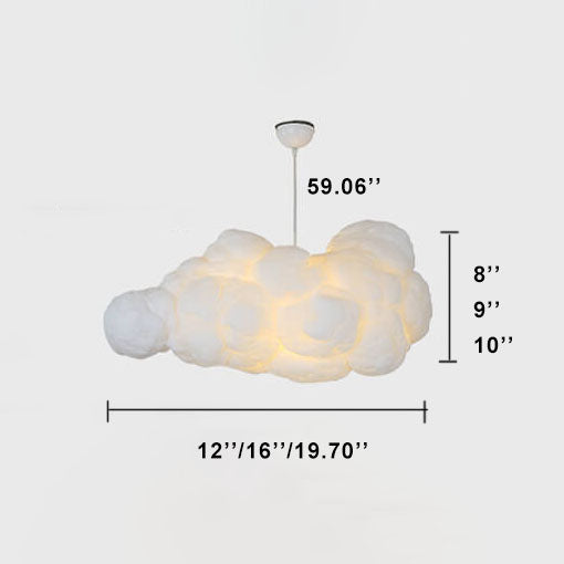 Floating Cloud 1-Light LED Pendant Light – BulbSquare