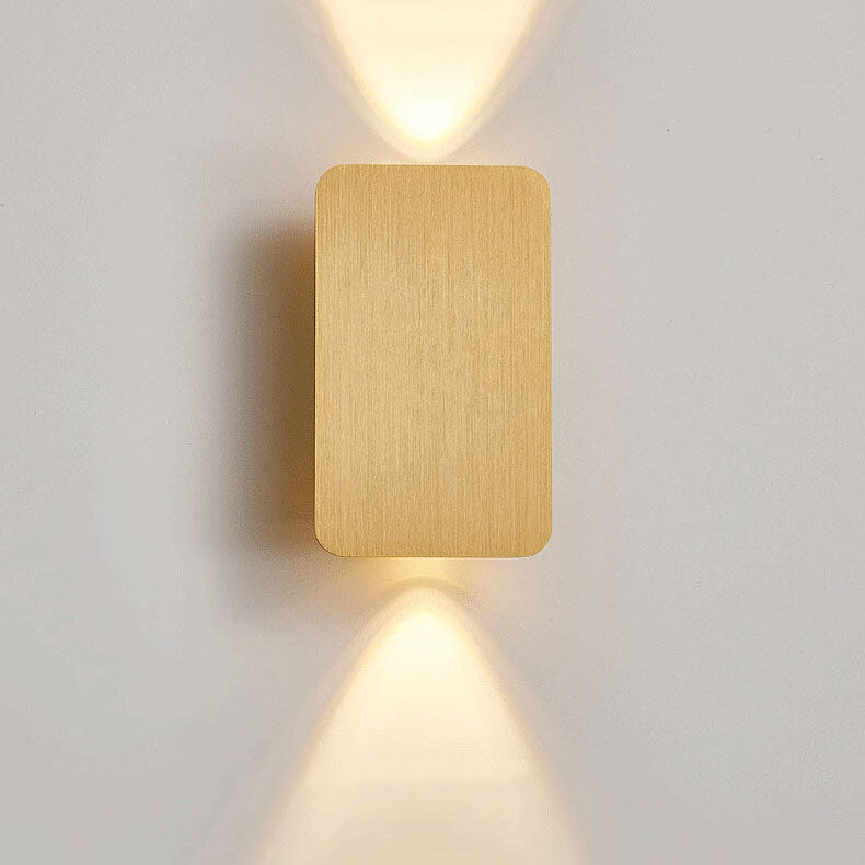 Nordic Minimalist Aluminum Rectangular Flat Panel LED Wall Sconce Lamp ...